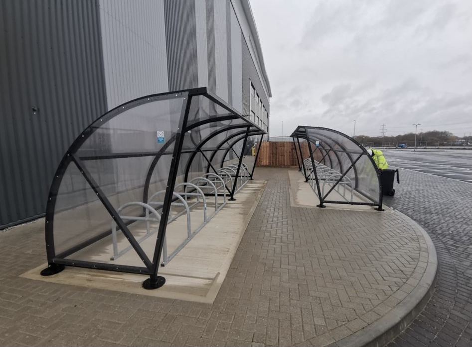 Cycle Shelters and General Purpose Shelters (Old Ver.) - Integrated Fencing